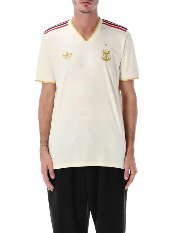 Adidas Originals By Alexander Wang Cr Flamengo 25 Third Football Jersey - Cream White