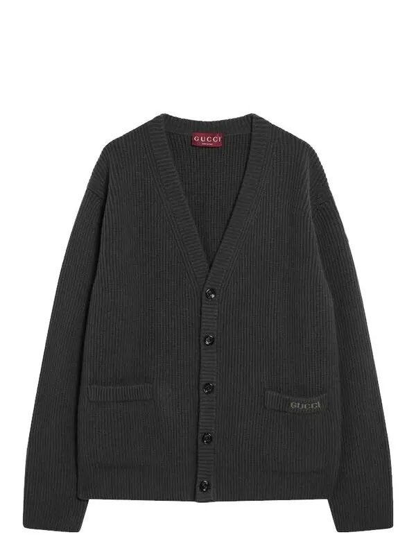 Gucci Wool And Cashmere Blend Cardigan - Green