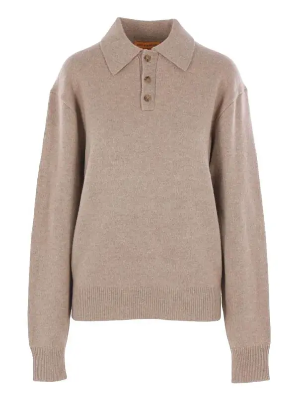 Guest In Residence Polo Sweater - Beige