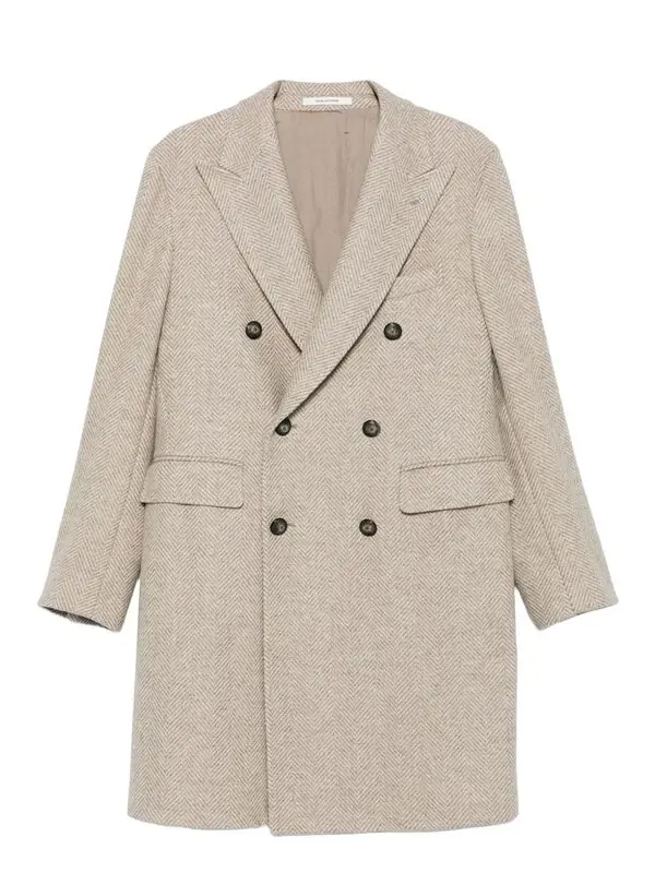 Tagliatore Double-breasted Wool Coat - Grey
