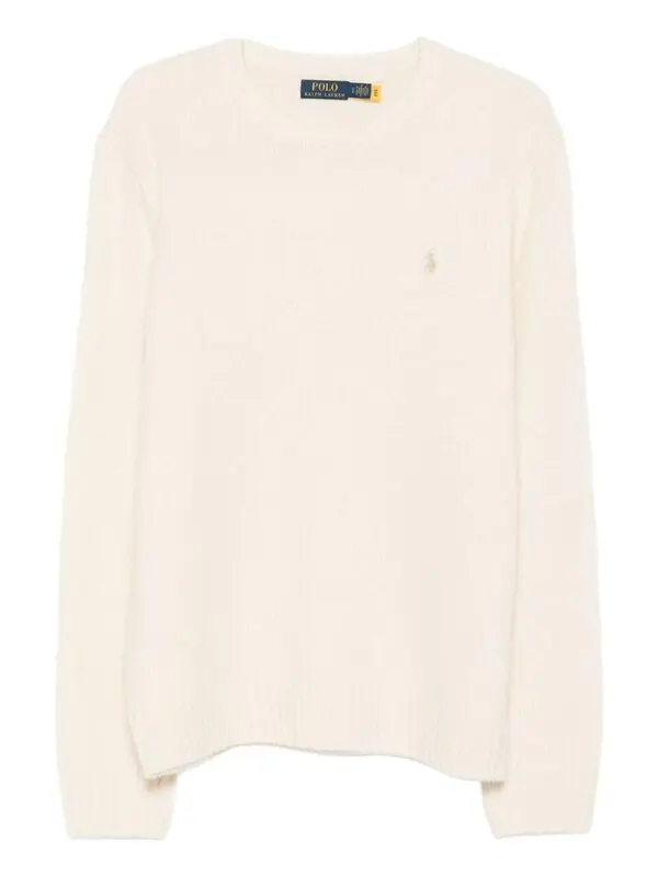 Polo Ralph Lauren Crewneck Alpaca Blend Sweater - Beige