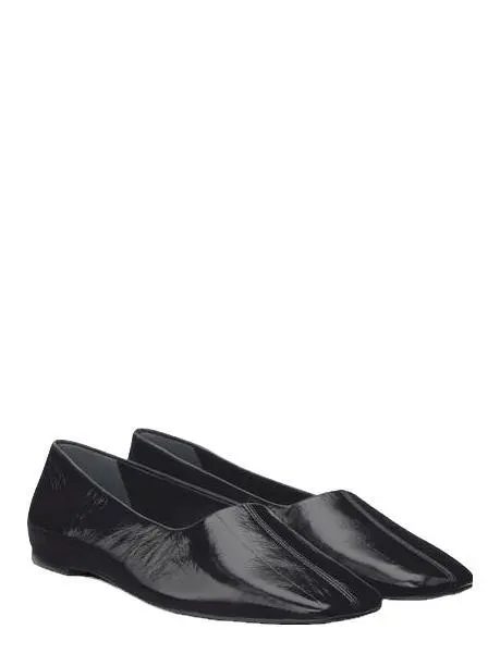 REFORMATION Inez Ballet Flat - Black Eel