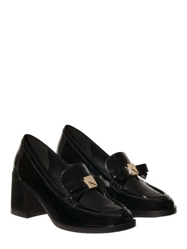 Kate Spade New York Deco Bow Loafer Pumps - Black