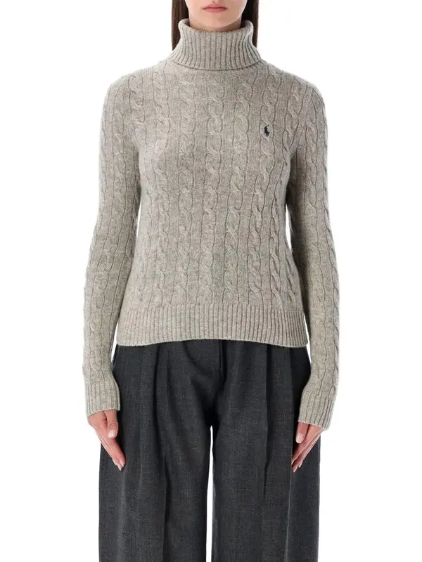 Ralph Lauren Wool And Cashmere Cable-knit Turtleneck - Vintage Heater