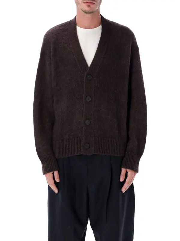 Studio Nicholson Trey Superkid Mohair Cardigan - Brown
