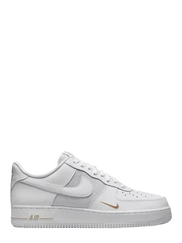 Nike Force 1 Low Sneakers - White/metallic Silver/desert Khaki
