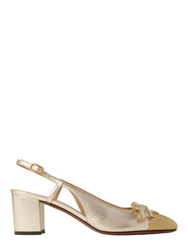Valentino Garavani Valet Du Roi 60 Tasseled Slingback Pumps - Gold