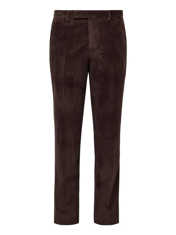 Paul Smith Gents Slim-fit Corduroy Suit Trousers - Brown