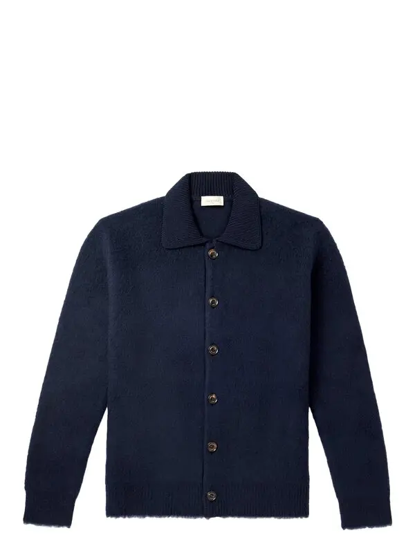 PIACENZA CASHMERE 1733 Brushed Virgin Wool Overshirt - Blue