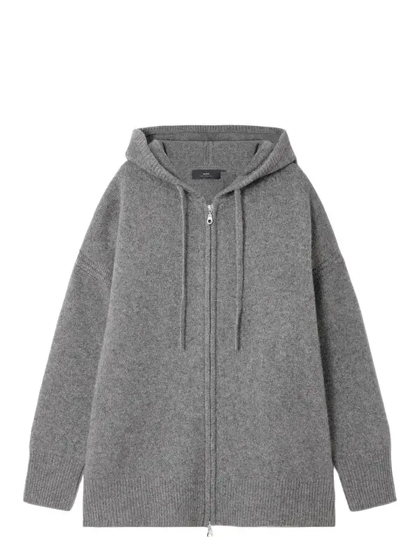 Arch4 Isolde Oversized Cashmere Zip-up Cardigan - Gray