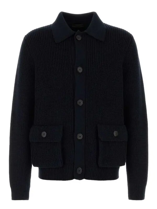 Prada Wool Cardigan - Blue