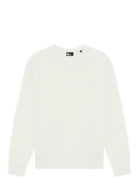 The Kooples Regular-fit Stretch Wool And Cotton-blend Jumper - Ecru