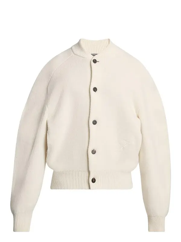Jacquemus Wool Oversized Cardigan - Off-white