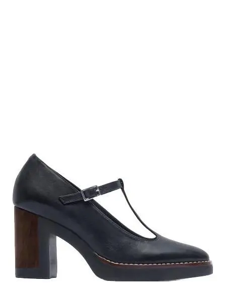 Bernardo Noto Platform Mary Jane Pump - Black