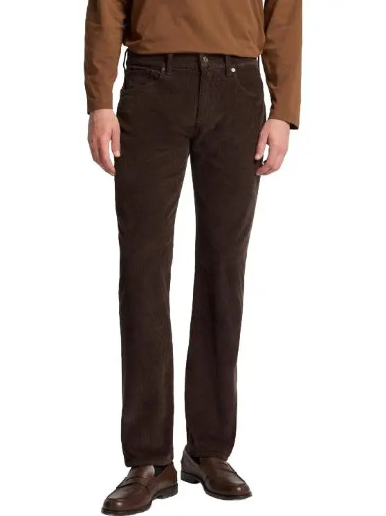 7 For All Mankind The Straight Leg Corduroy Pants - Corduroy Coffee