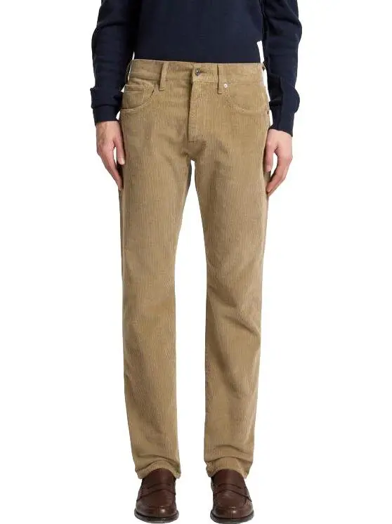 7 For All Mankind The Straight Leg Corduroy Pants - Corduroy Silver