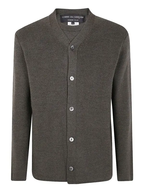 Comme Des Garçons Wool Cardigan - Green