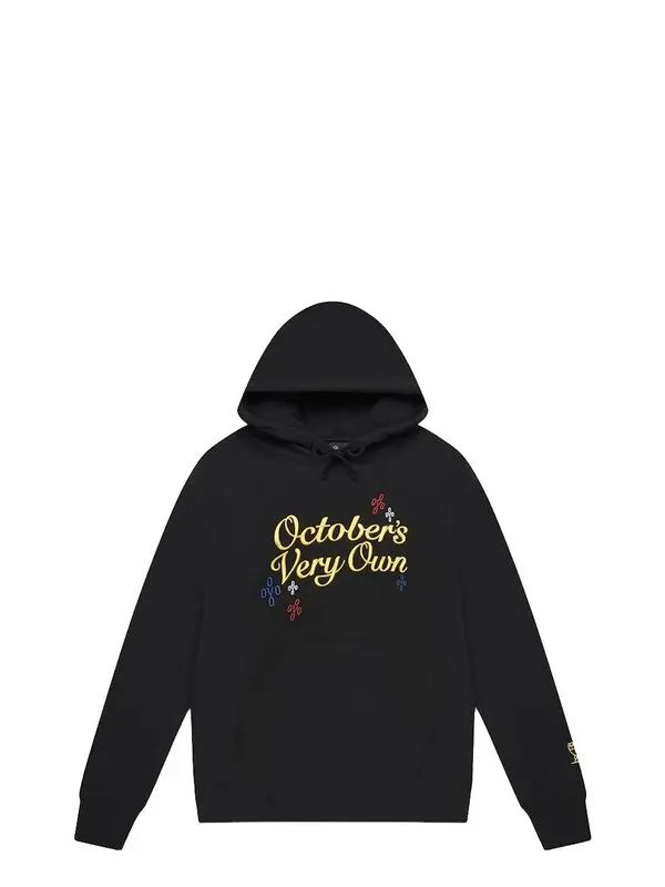 OVO Pompom Script Hoodie - Black