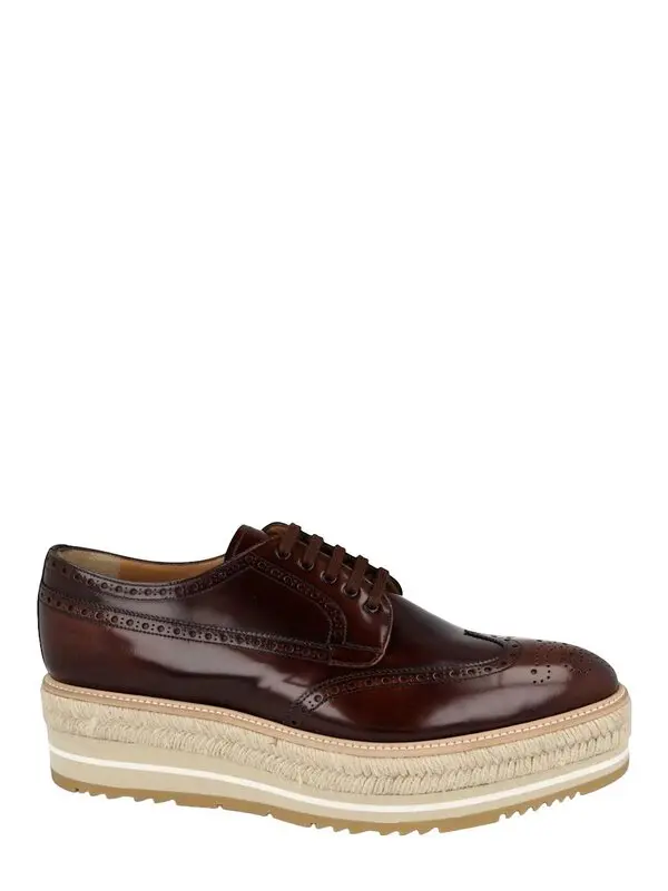 Prada Platform Derby - Brown