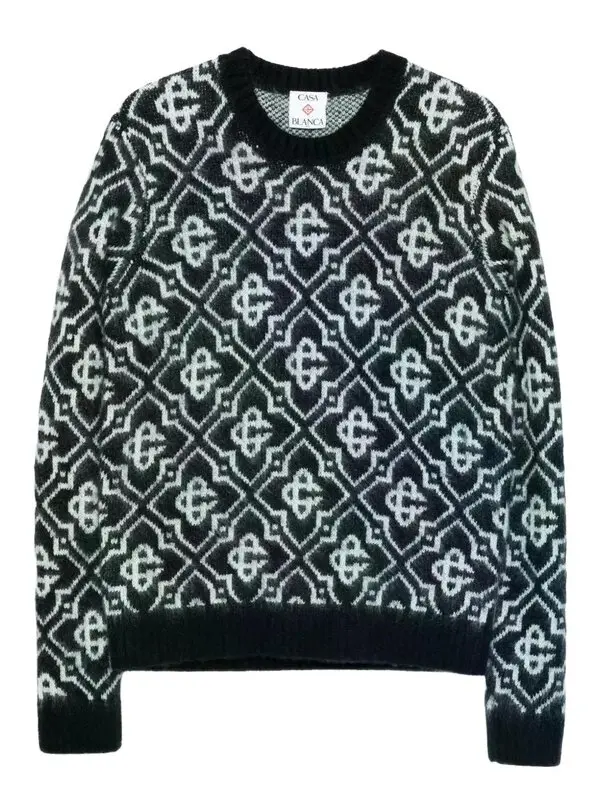 Casablanca Monogram Jumper - Grey