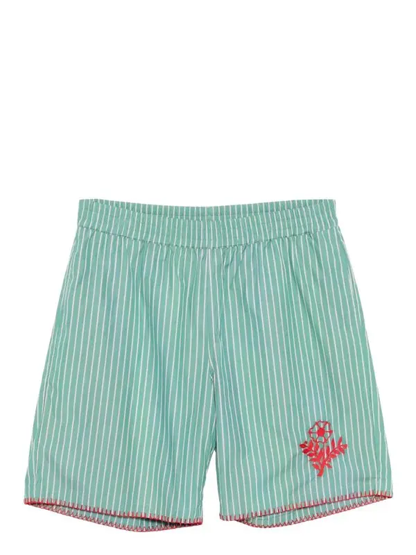 CHATEAU ORLANDO Striped Deckchair Shorts - Blue