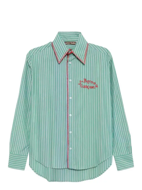 CHATEAU ORLANDO Striped Shirt - Blue