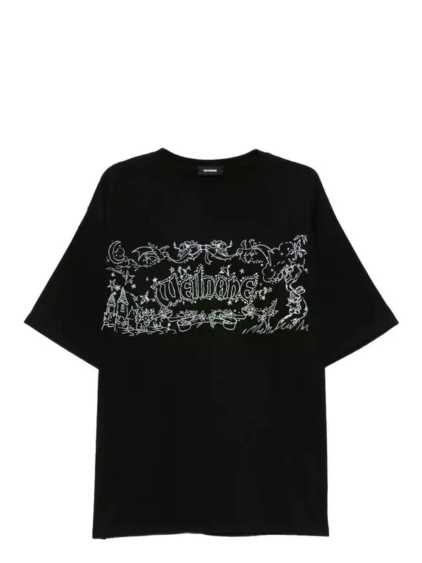 We11Done Logo-print T-shirt - Black