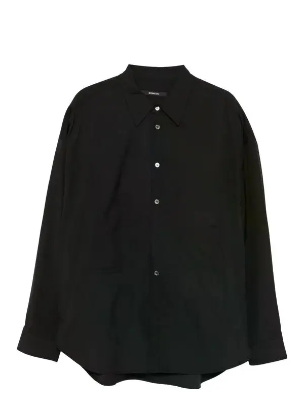 SONGZIO Graphic-embroidered Shirt - Black
