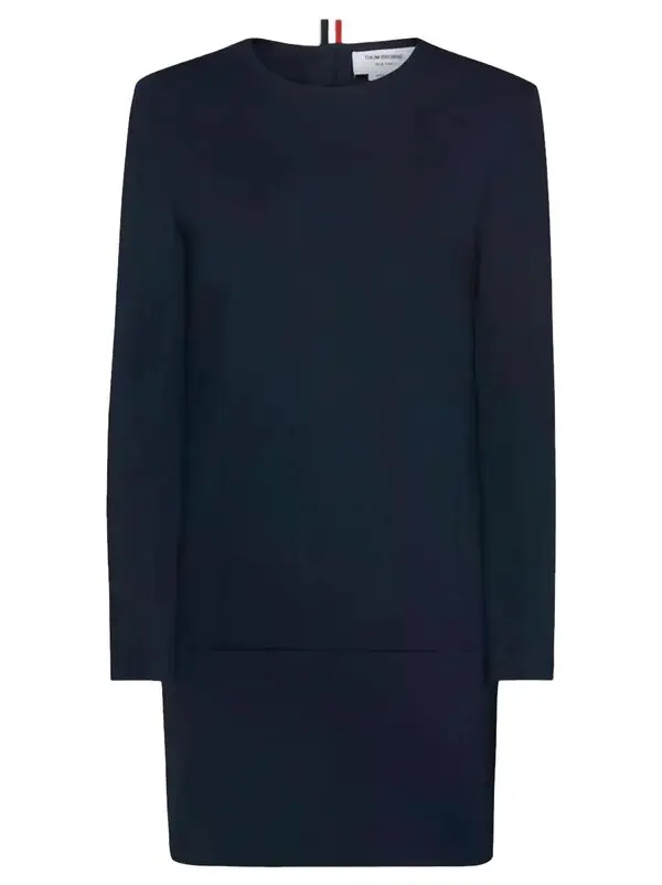 Thom Browne Long-sleeved Dress - Blue