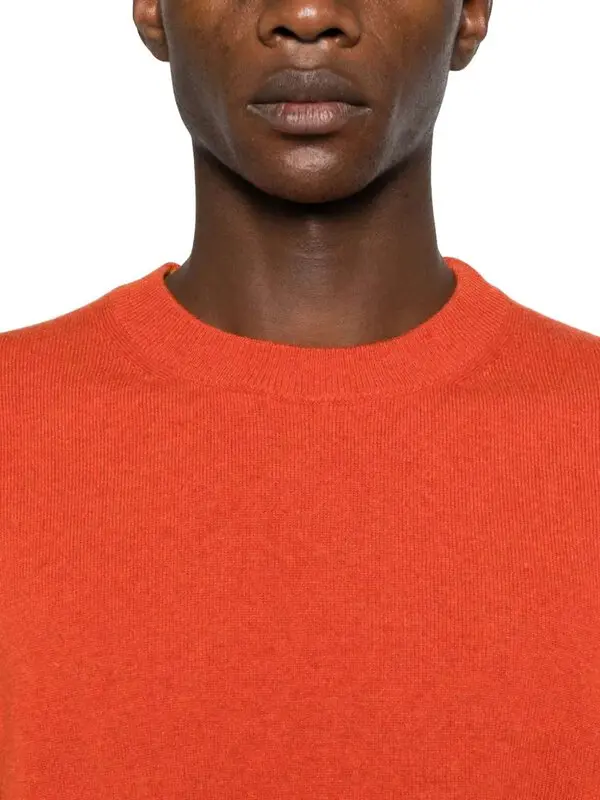 Paul Smith Crew Neck Cashmere Sweater - Orange