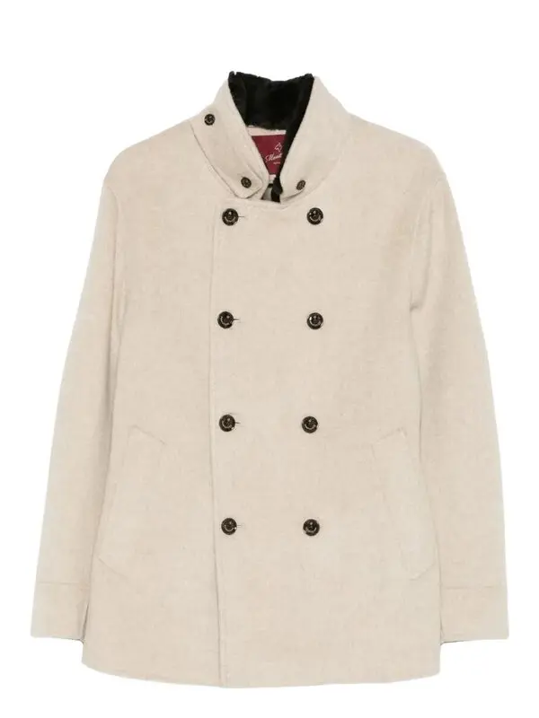 MONTECORE Double-breasted Coat - Beige