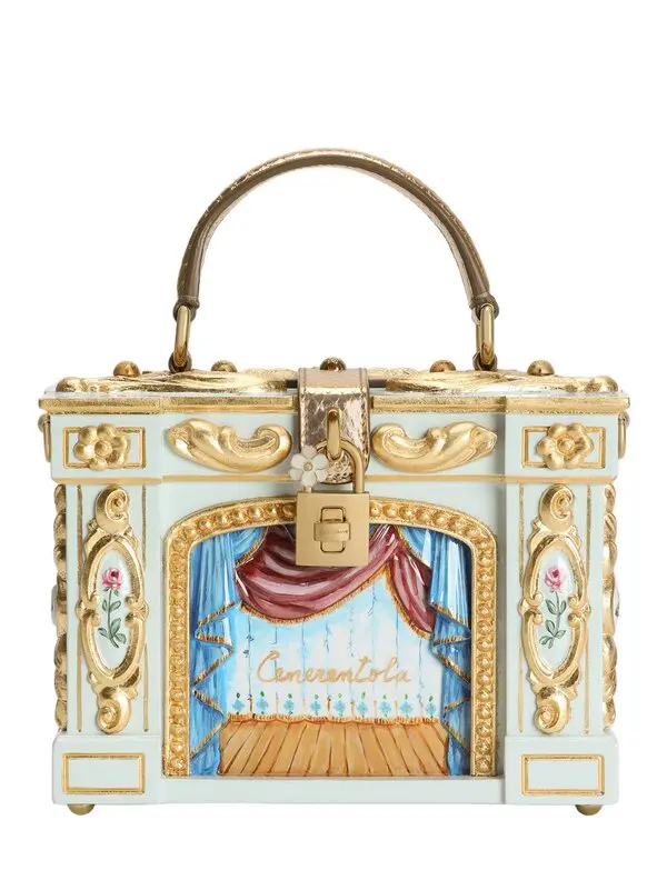 Dolce & Gabbana Dolce Box Handbag With Hand-painted Decorations - Multicolor