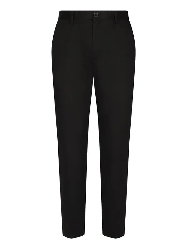 Dolce & Gabbana Stretch Gabardine Trousers - Blue