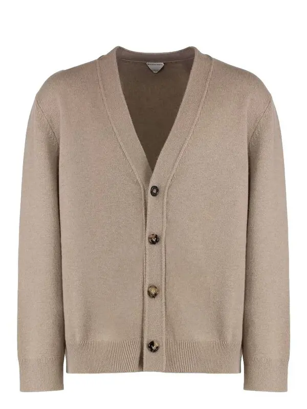 Bottega Veneta Cashmere Cardigan - Beige