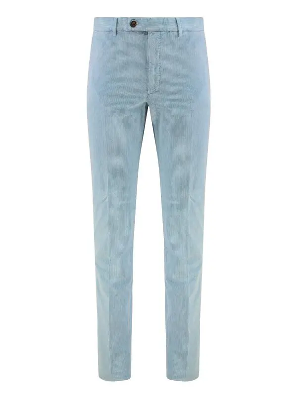 SLOWEAR Tapered Fit Corduroy Trousers - Blue