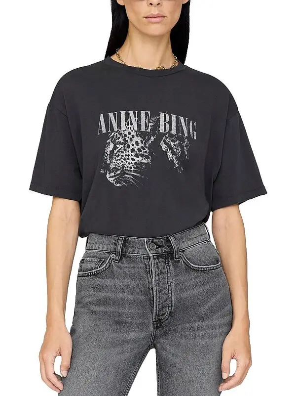 ANINE BING Cohen Tee - Washed Black