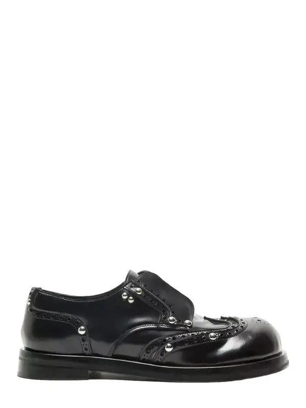 Acne Studios Studs-embellishment Leather Derby Shoes - Black