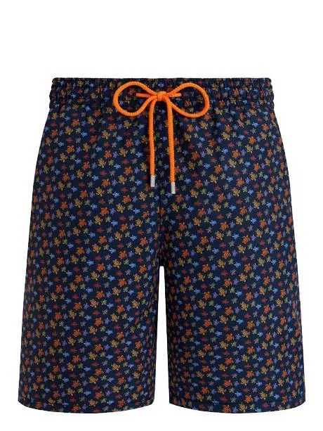 Vilebrequin Okoa Long Swim Shorts - Orange
