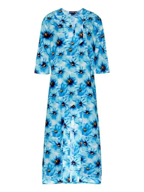 Vilebrequin Cotton Voile Leonor Kaftan - Blue