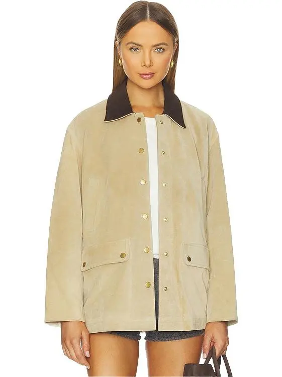 Rag & Bone Cassidy Suede Jacket - Tan