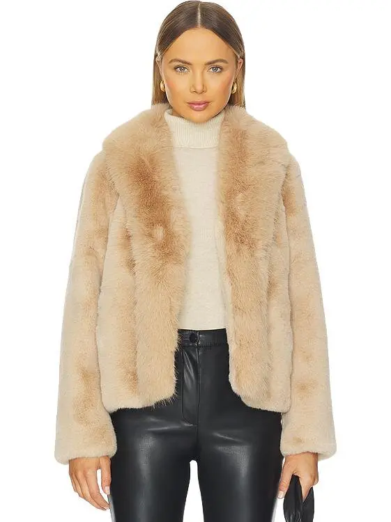 Generation Love Dasha Faux Fur Jacket - Beige