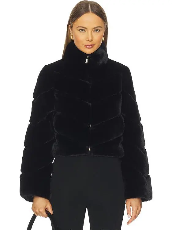 Generation Love Brianna Faux Fur Jacket - Black
