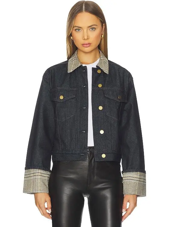 Rag & Bone Harriet Denim Trucker Jacket - Twilight Combo