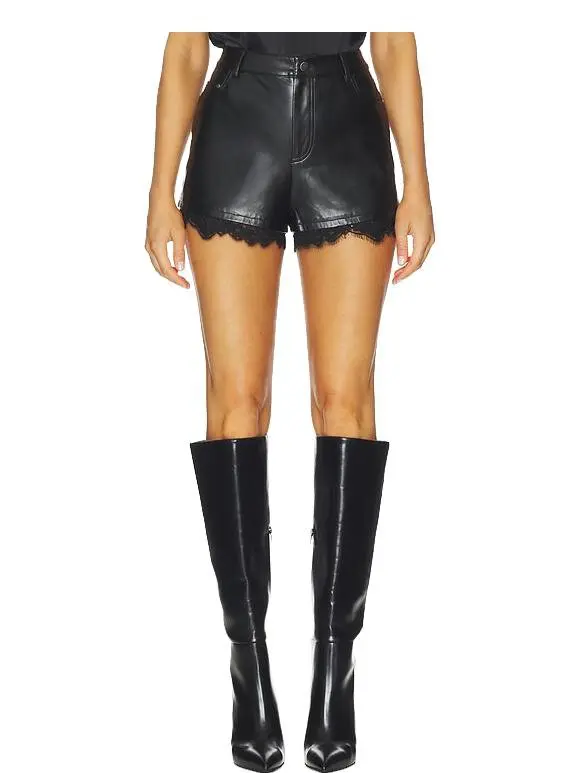 Cami Nyc Renee Vegan Leather Short - Black
