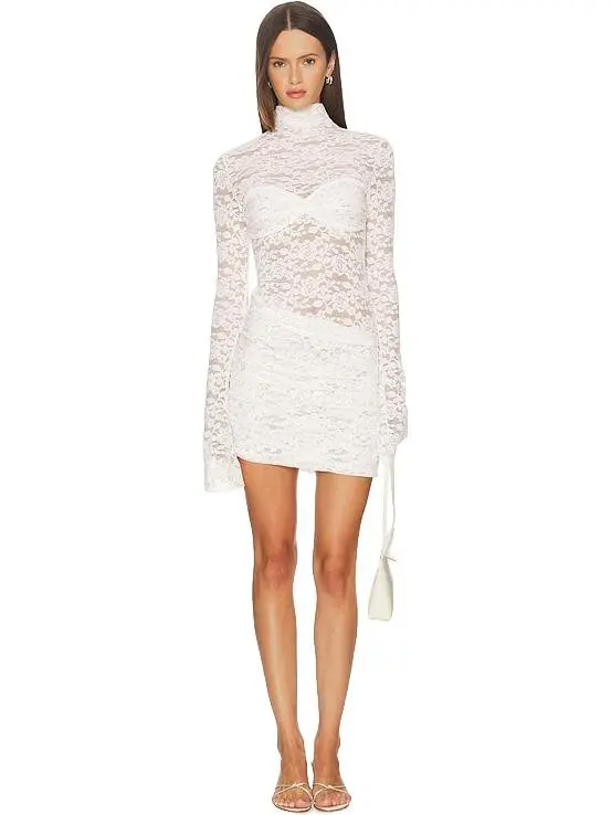 BANANHOT Francisca Mini Dress - Cream Lace