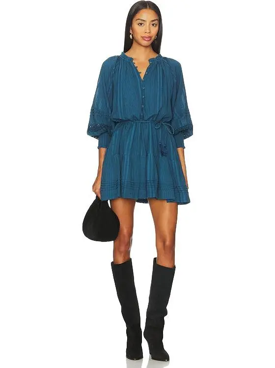 CLEOBELLA Meadow Mini Dress - Majorca Blue