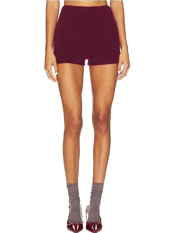 W. CASHMERE Gracie Short - Burgundy