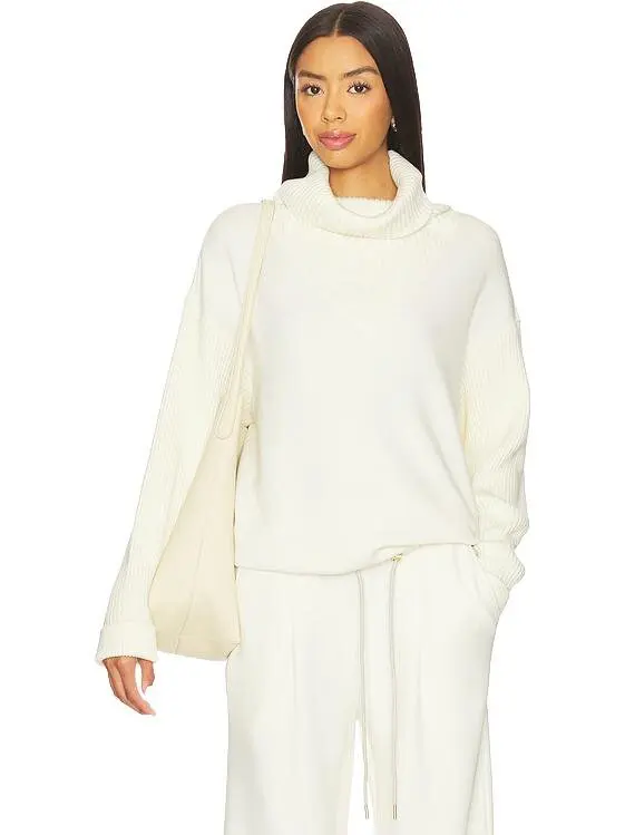 Varley Hannah Cowl Neck Sweater - Egret