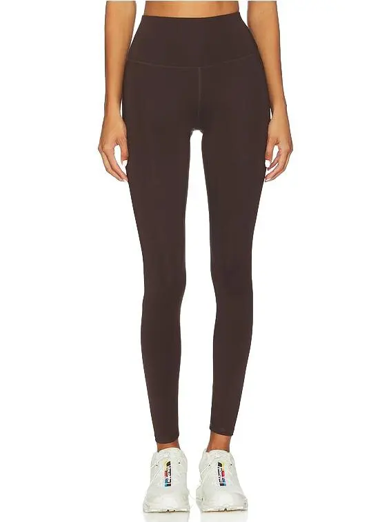 Varley Assure High Rise 28 Legging In Brown - Coffee Bean