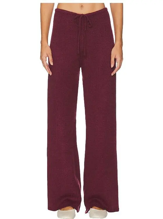 SNDYS Maja Knit Pant - Cherry Lacquer